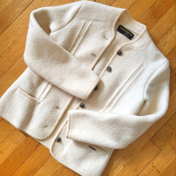 Rouje | Jackets & Coats | Austrian Geiger Trachten Bolied Wool Cream ...